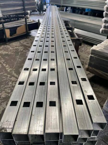 Galavanised Punched Rails 6m*50mm*50mm*1.5mm for 25mm picket - Building ...