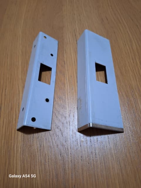 Door Frame Repair / Reinforcement Angle Plate With Strike Cutout ...