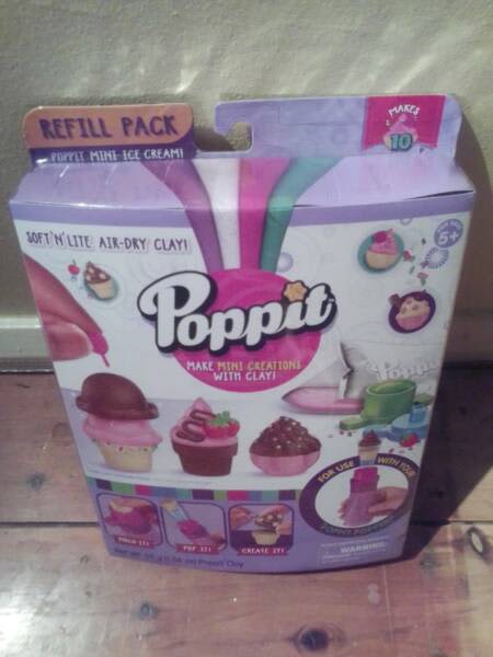 New Mini Cupcakes Refill Pack Poppit Air Dry Clay 10 Creations - Toys ...