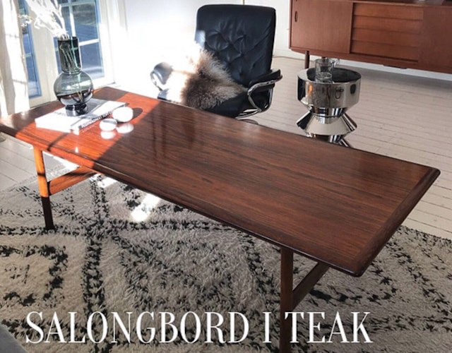 IMPORTED Massive Mid Century Rosewood Coffee Table from Norway - Coffee ...