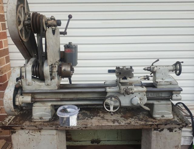 Metal Lathe Hercus 9 240v with stand (Australian Made) - Power Tools in ...