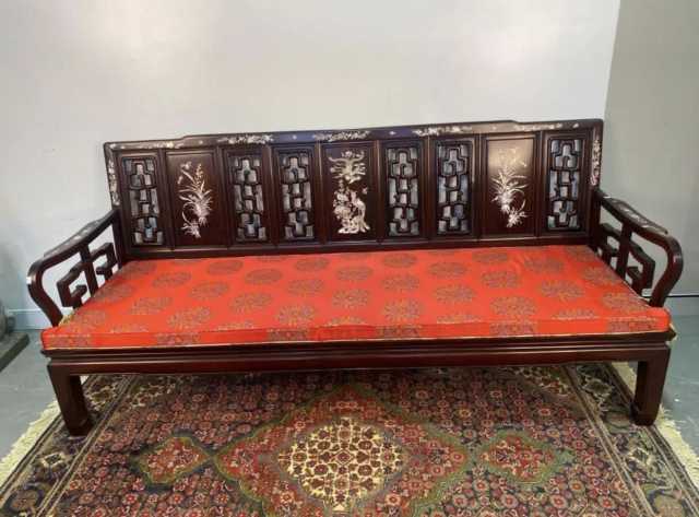 Brilliant condition Chinese solid rosewood sofa set (total 6 pieces) | Sofas | Gumtree Australia ...