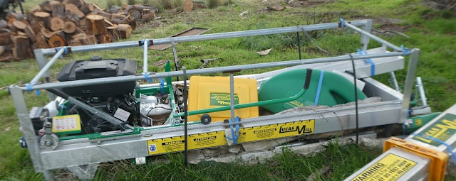 Portable Lucas Sawmill Model 6-18, cut to 6 metres | Farming Equipment ...