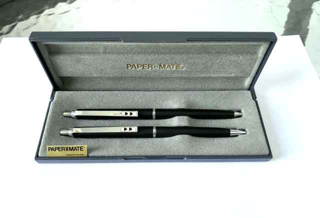 Vintage Papermate Ballpoint Biro Pen & Pencil Set In Box Black Hearts ...