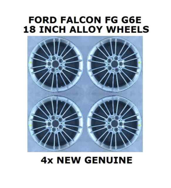 4x set Ford Falcon FG G6E Turbo Luxury pack rims wheels 18 inch ...