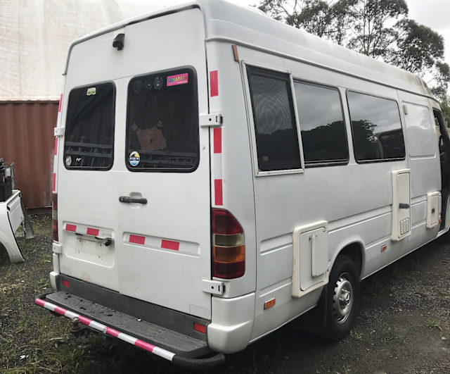 Mercedes Sprinter Van LWB High Roof 2002 to 2007 Rear doors, bumper ...