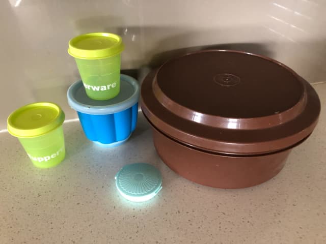 VINTAGE TUPPERWARE COMBO JELLY PILL - 5 ITEMS | Antiques | Gumtree ...