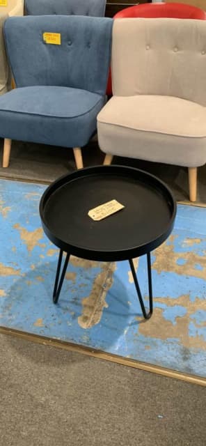 New Lara lamp table round side tables bedside nightstand assembled ...