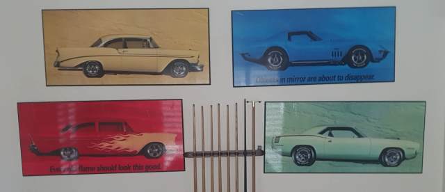 CLASSIC AMERICAN CAR POSTERS 890 X 410 - COLLECTABLE & BLOCK MOUNTED ...