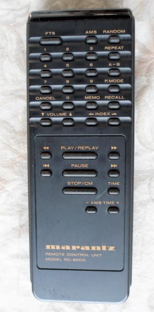 Marantz RC-60CD Compact Disc CD Player GENUINE remote control - Other ...