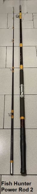 2 Fishing Rods Vintage Power Rod and 6 Sections Telescopic Rod ...