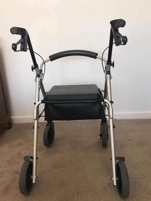 Ellipse Walker - Rollator/Mobility Aid for elderly/ Shopping Trolley ...