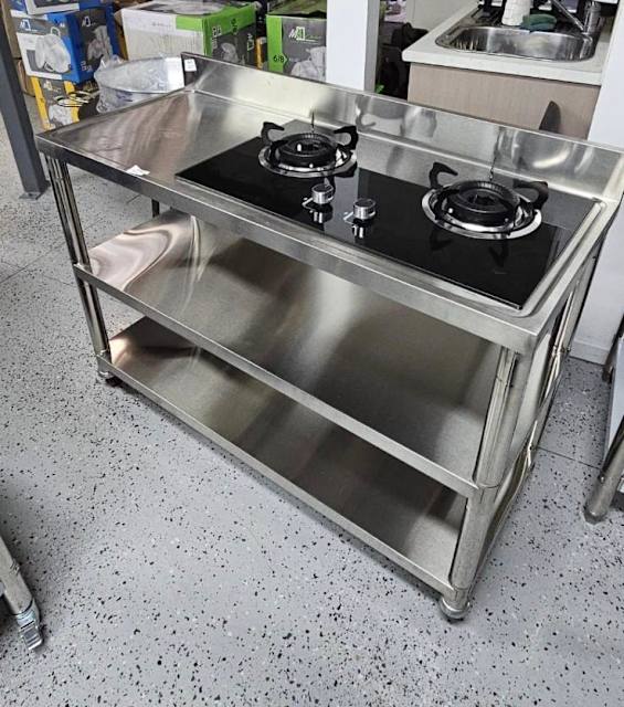 🔥Burner with stainless steel inbuilt bench🔥 - Cooktops & Rangehoods in ...