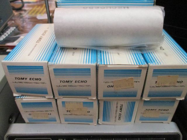 ROLLS GRAPH RECORDING PAPER FISH SONAR TOMY-ECHO 100mm x 12m VINTAG ...