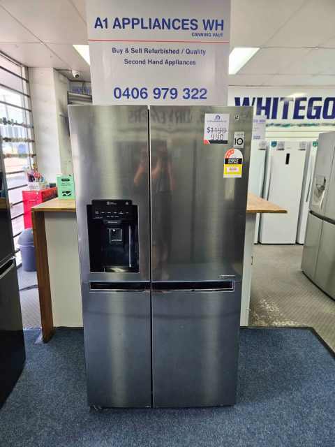 LG 668L Side by Side Fridge Non Plumbed Fridge Freezer / GS-L668PNL ...