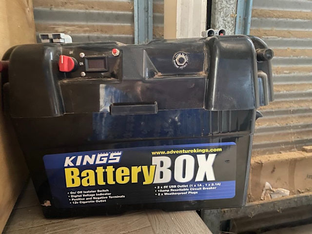 Kings Battery Box Portable plus AGM Battery | Caravan & Campervan ...