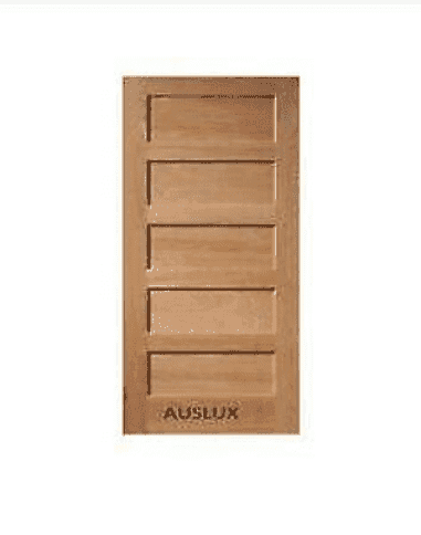 Auslux Solid Timber Door 5 Panel Flat Shaker Entry Door - Building ...