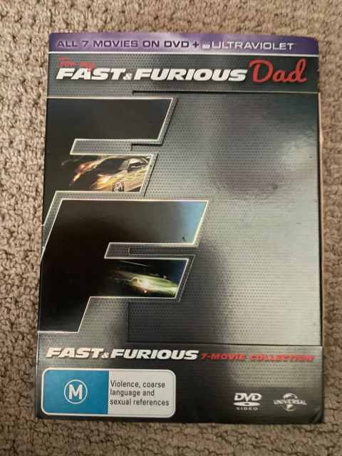Fast and Furious 7 Movie Collection DVD Set Region 4 - Ultraviolet ...