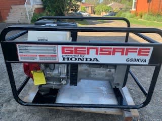 GENERATOR 240 volt Gensafe Honda 8 KVA with security box - Other Tools ...