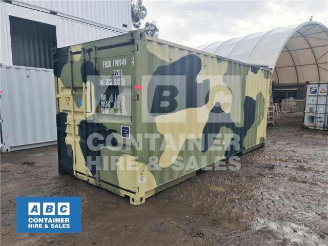 20 Foot Special Edition Camo Shipping Container Toowoomba ...
