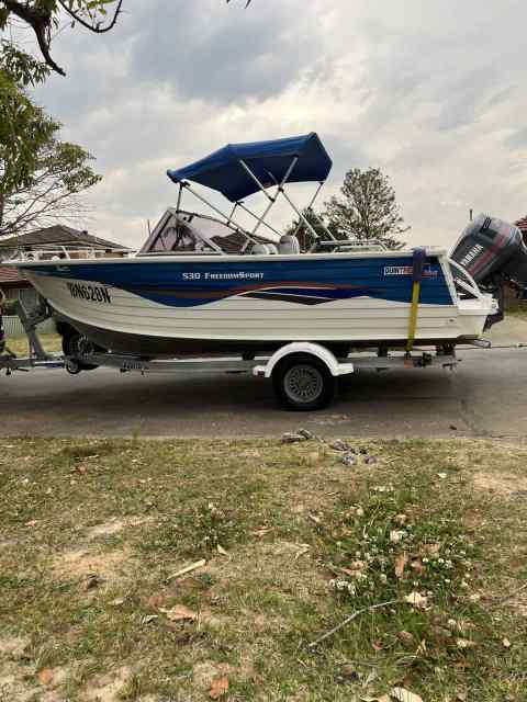 2005 Quintrex 530 freedom sport& 115 yamaha 176 hrs | Motorboats ...