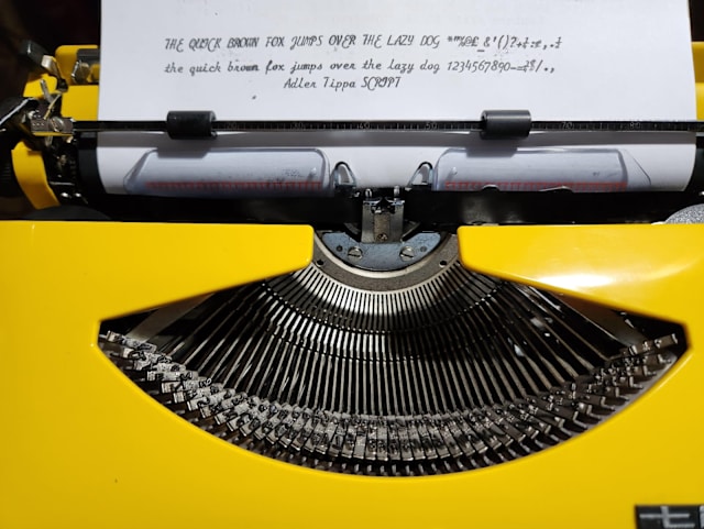 Vintage Adler Tippa Script Typewriter with case. - Collectables in ...