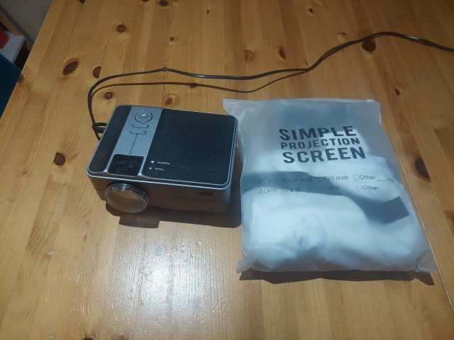 Digital LED projector and 16:9 white screen - Home Theatre Systems in ...