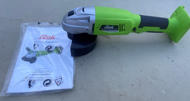 ROK 24V Li-ion Angle Grinder 115mm 150-35-50274 24V DC - Power Tools in ...