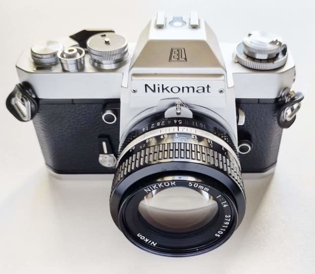 Vintage Nikon Nikomat EL 35mm SLR Camera Nikkor 50mm/f1.4 Lens | Non ...