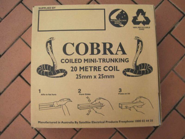 COBRA COILED MINI TRUNKING 20 METRE COIL 25MM X 25MM - Miscellaneous ...