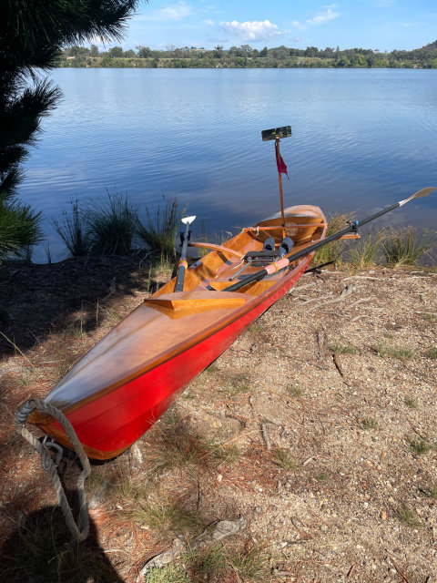 Rowing Skiff with sliding seat and Croker oars | Kayaks & Paddle ...
