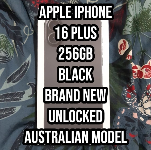 Apple Iphone 16 Plus 256GB Black Brand New - iPhone in Sydney City NSW ...