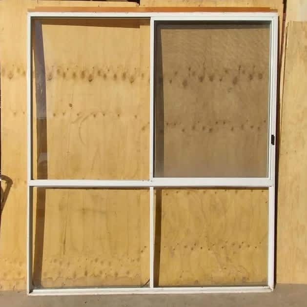 2305mm High x 2040mm Wide - Aluminium Framed Single Sliding Window ...