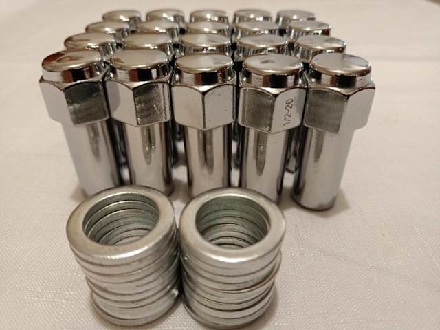 Bathurst Globe Wheel Nuts 1/2-20 long shank XW XY GT XA XB XC Cobra ...