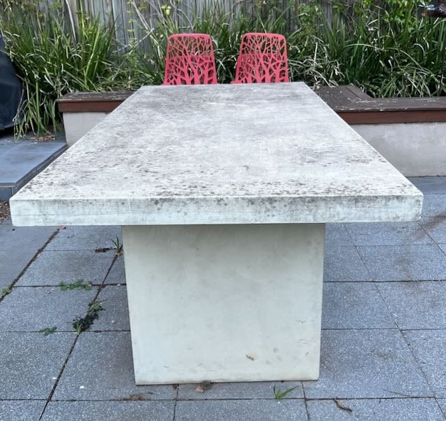Stone outdoor table - pretty good condition! - Outdoor Dining Furniture ...