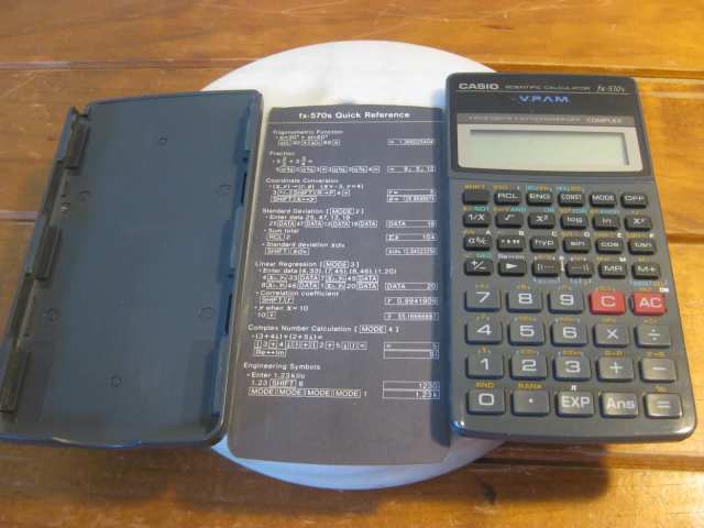 CASIO (fx - 570s) Scientific Calculator(V.P.A.M)NEW Energizer Battery ...