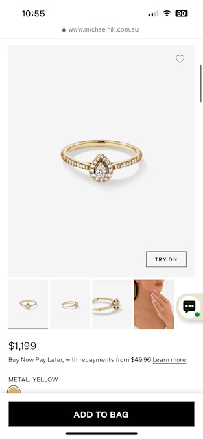 Yellow Gold and Diamond Engagement Ring - Women's Jewellery in ...