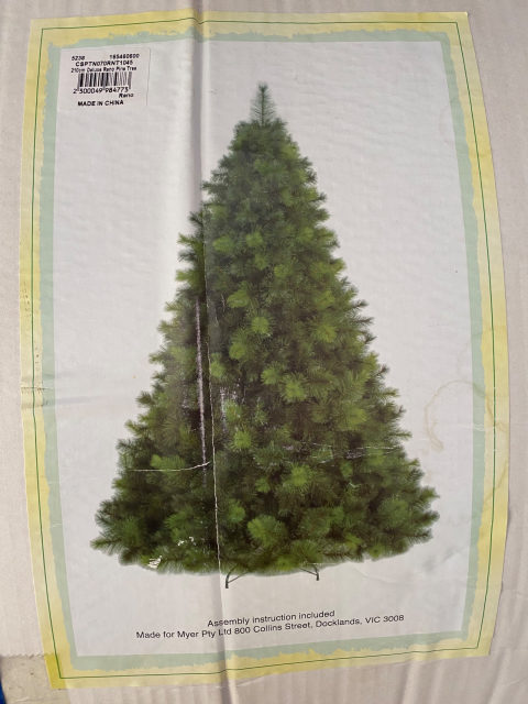Myer Deluxe Reno Pine Christmas Tree 210cm 🎄 & Deluxe 60cm Wreath ...