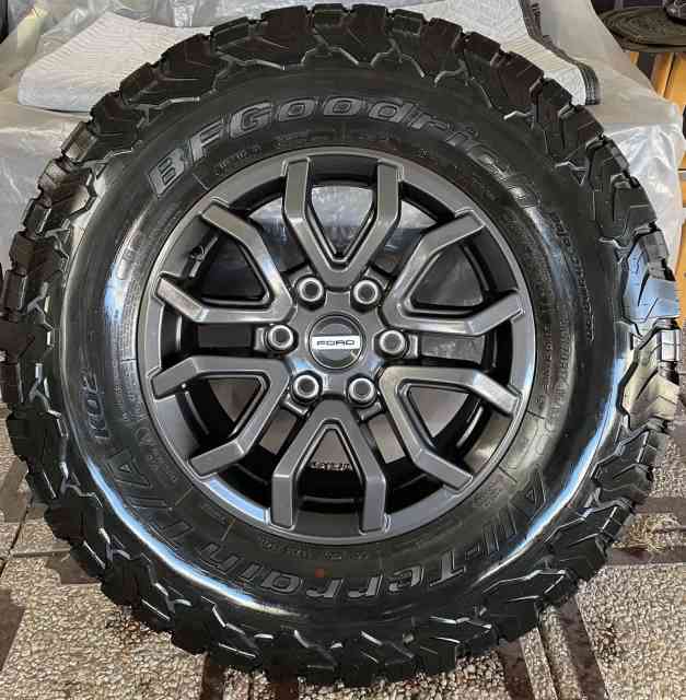 Ford Raptor 17” Wheels x 5 - Matt Black with KO2 Tyres | Wheels, Tyres ...