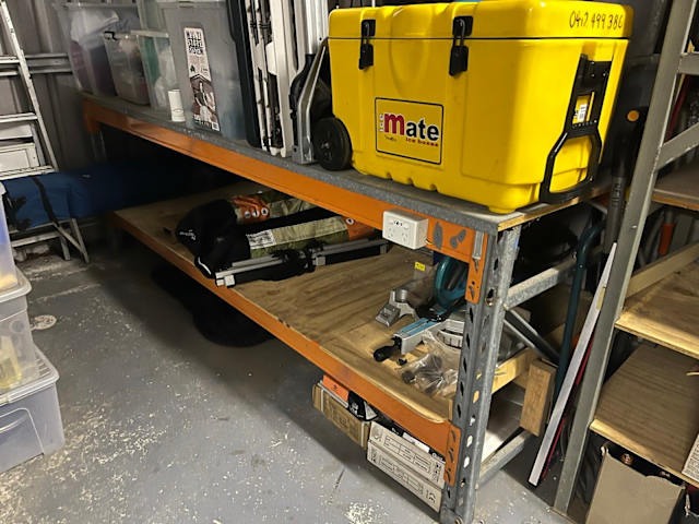 3m long x 1m h Workbench for garage / shed / workshop with shelf under ...