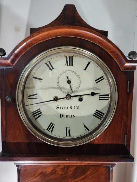 A RARE IRISH 19th C LONGCASE CLOCK MADE IN DUBLIN - Antiques in Moss ...