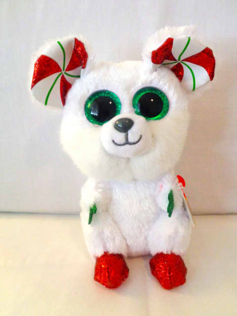 Ty Beanie Boos x2 Chimney the Mouse and Snowfall the Unicorn 15cm New ...