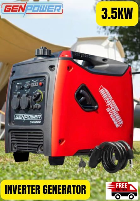 3.5KW Inverter Generator Portable Camping (Brand New) - Power Tools in ...