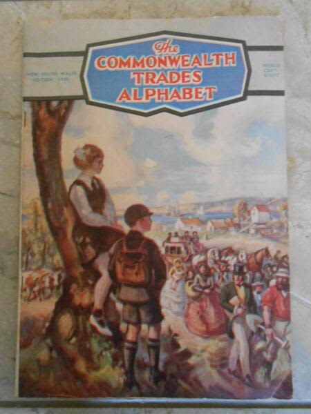 1949 Commonwealth Trades Alphabet Retro Vintage Australian histor ...
