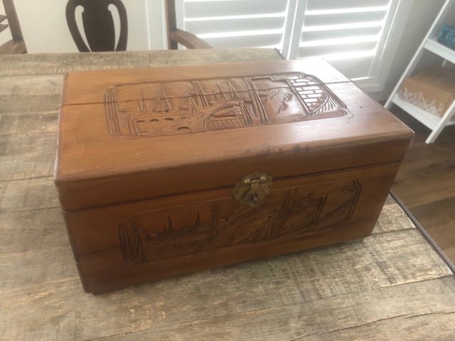 Vintage Jewellery Box / Keepsake Box with Mirror - Other Antiques, Art ...