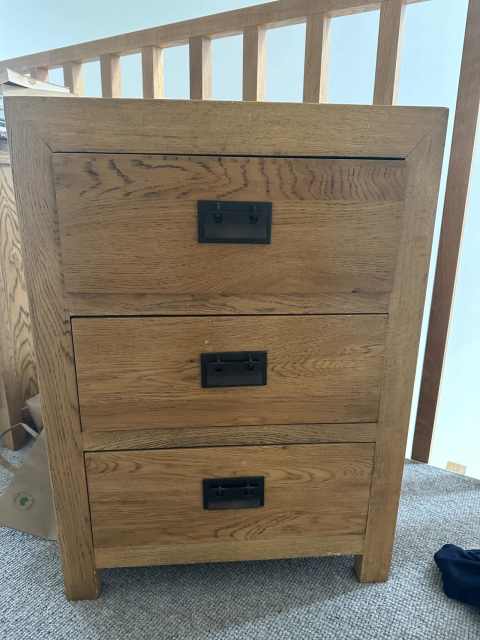 Two solid oak bedside tables with draws - Bedside Tables in Malvern VIC ...