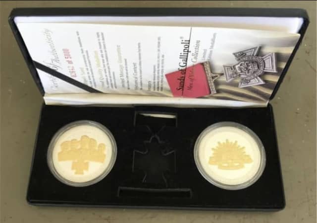 Rising Sun / Sands Of Gallipoli Missing VC, Ribbon Bar & Sand Tube ...