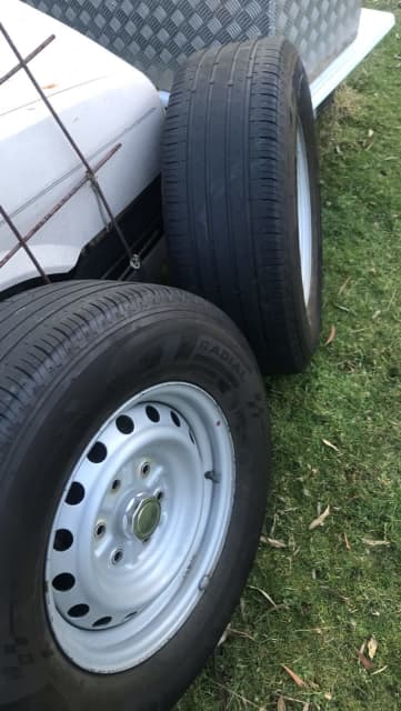 Two 16 inch rims and tyres to fit late model Japanese Ute | Wheels ...
