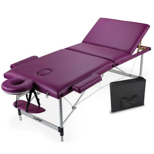 HPF Portable Aluminium Massage Table 3 Fold Beauty Treatment | Beds ...
