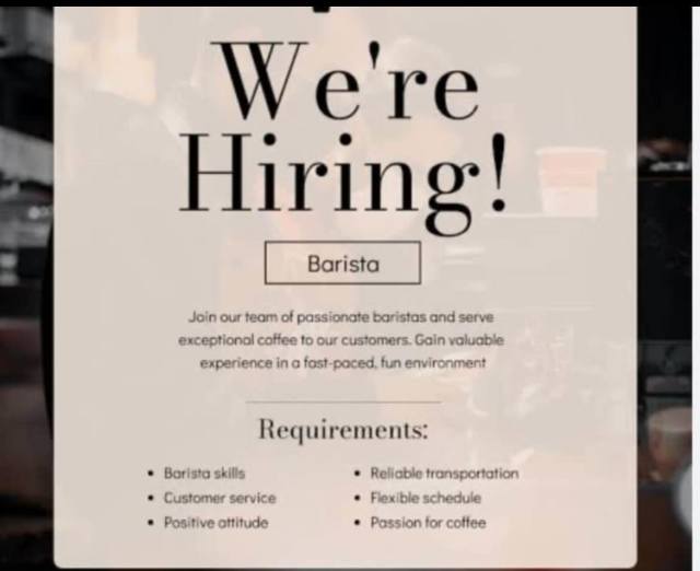 Barista/Cafe all rounder | Bar & Beverage Staff | Gumtree Australia ...